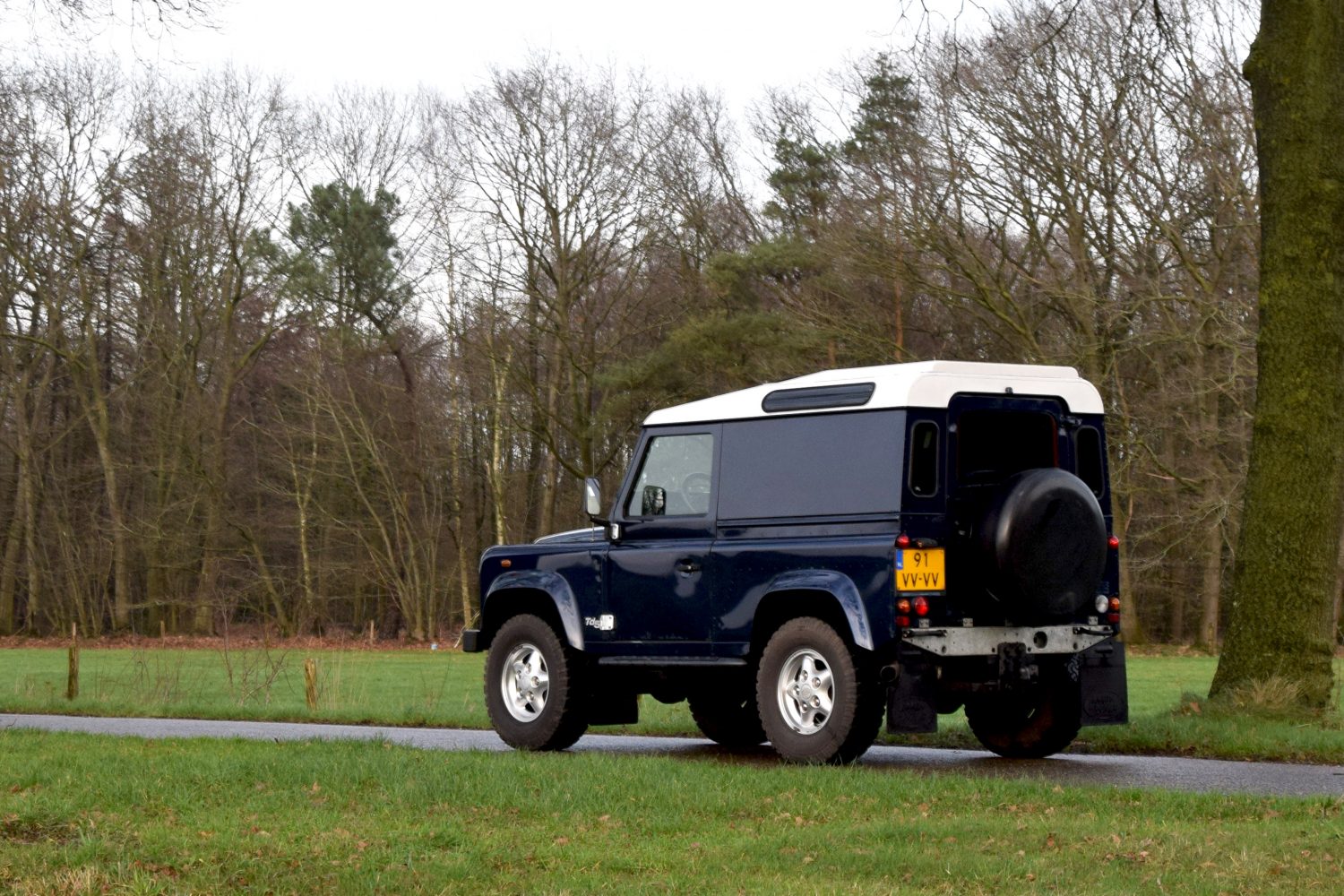 Land Rover Defender 90 TD5 Commercial Hard Top - Oslo Blue Metallic ...