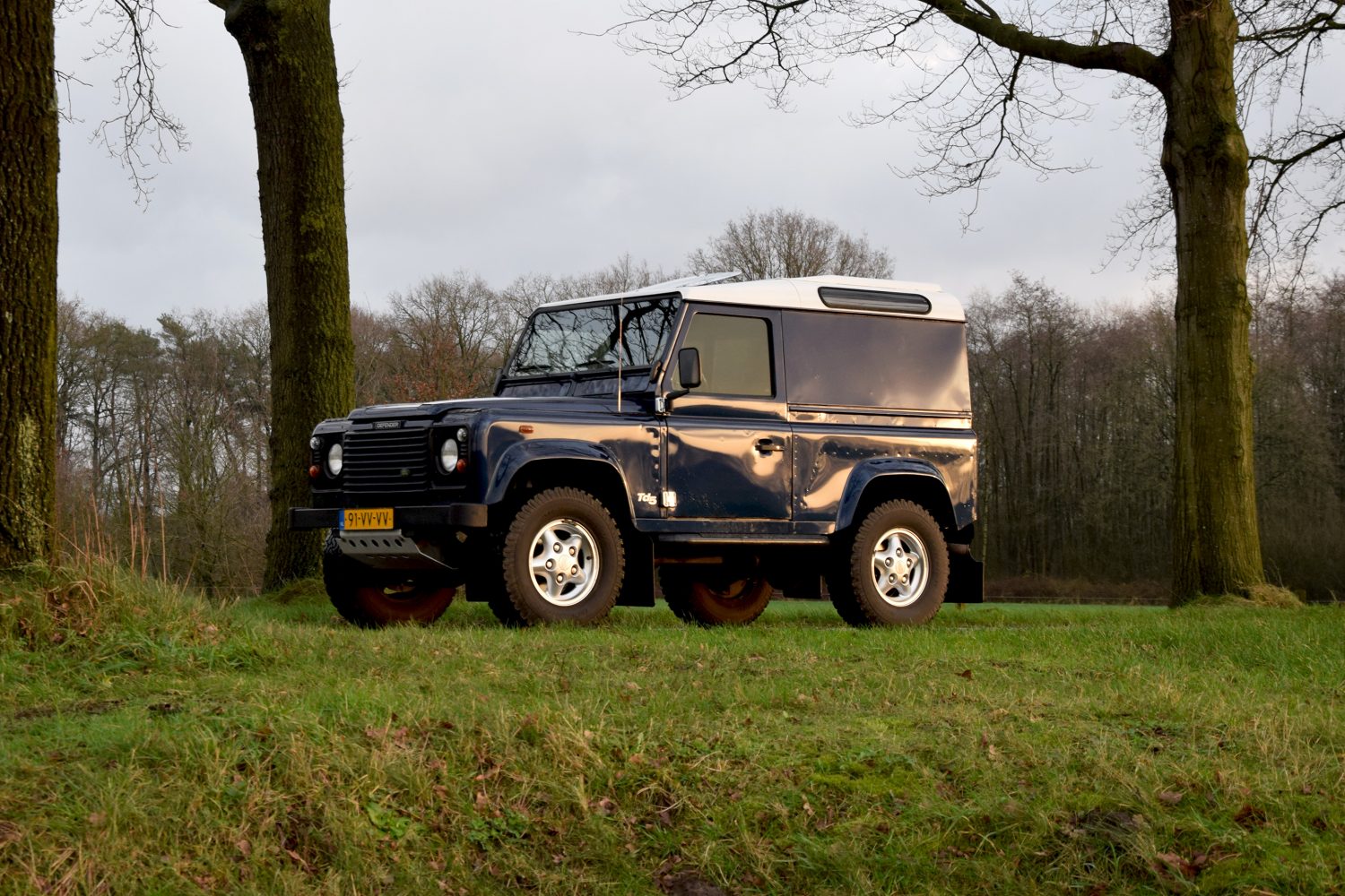 Land Rover Defender 90 TD5 Commercial Hard Top - Oslo Blue Metallic ...