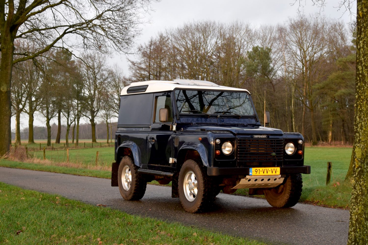 Land Rover Defender 90 TD5 Commercial Hard Top - Oslo Blue Metallic ...