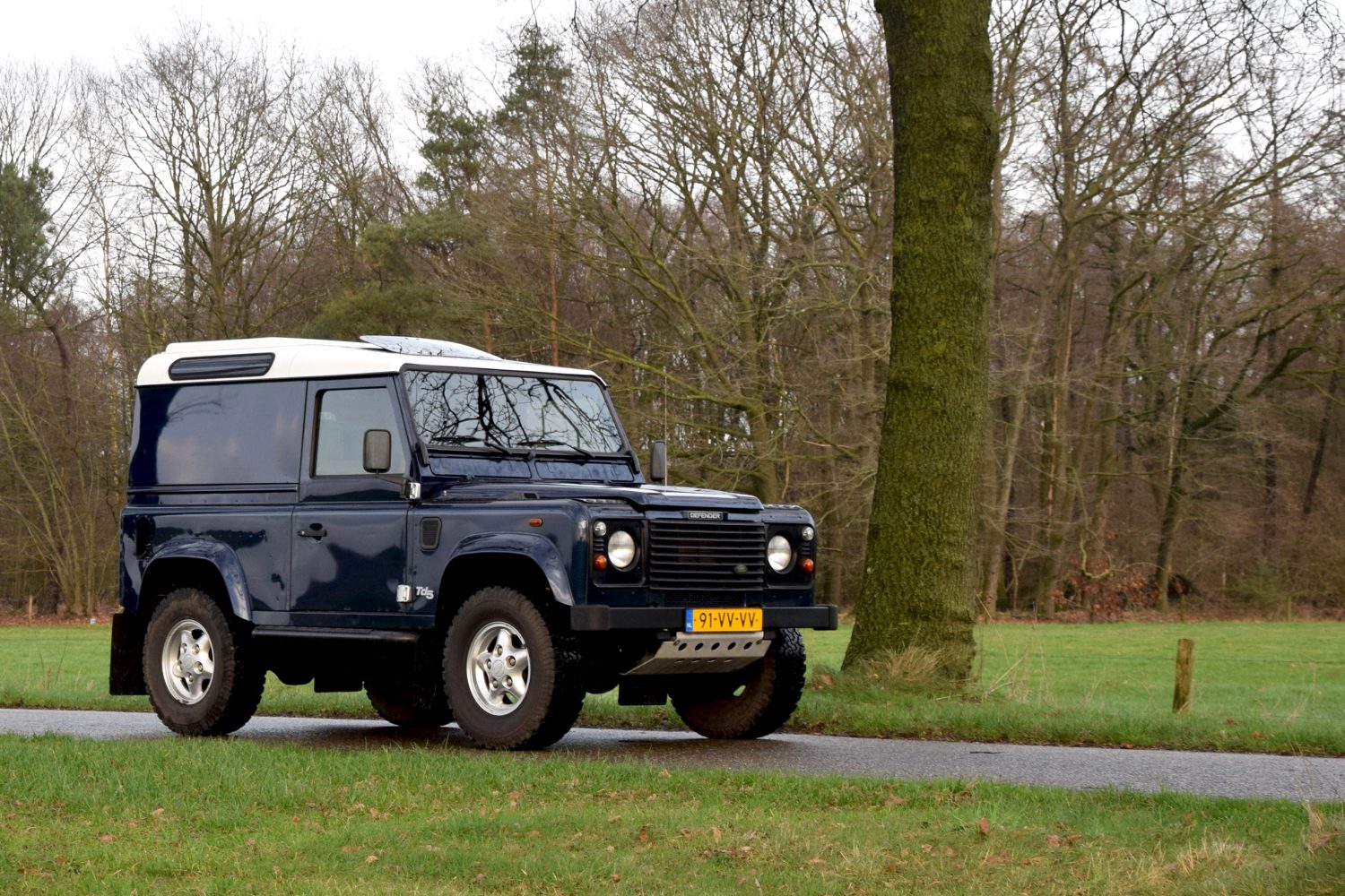 Land Rover Defender 90 TD5 Commercial Hard Top - Oslo Blue Metallic ...